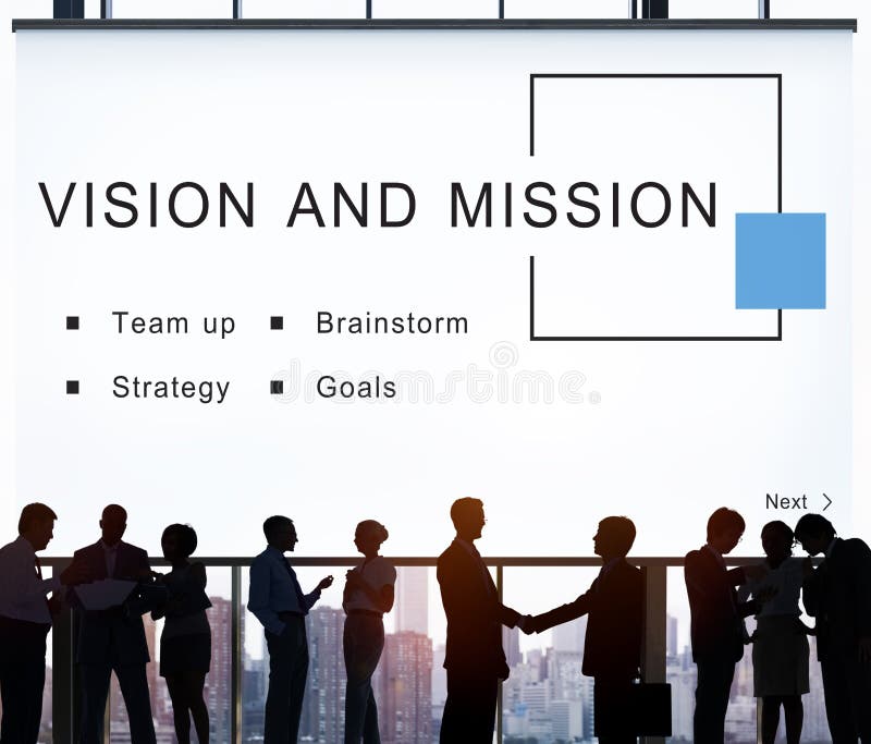 Vision and Mission Startup Strategy Goals Concept Stock Photo - Image ...