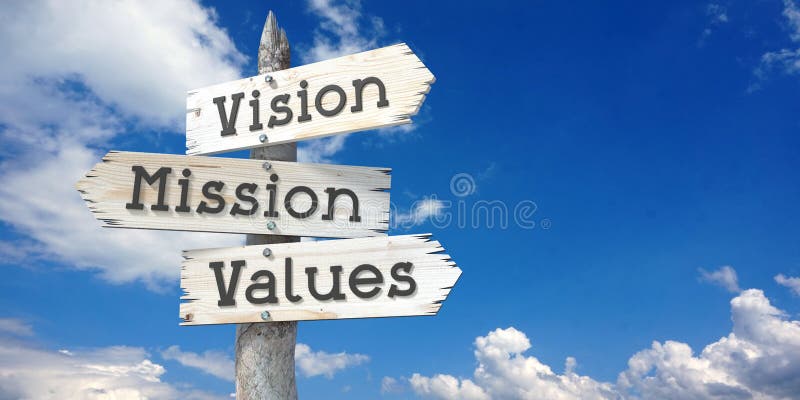 Mission Vision Values Arrow Stock Illustrations – 120 Mission Vision ...
