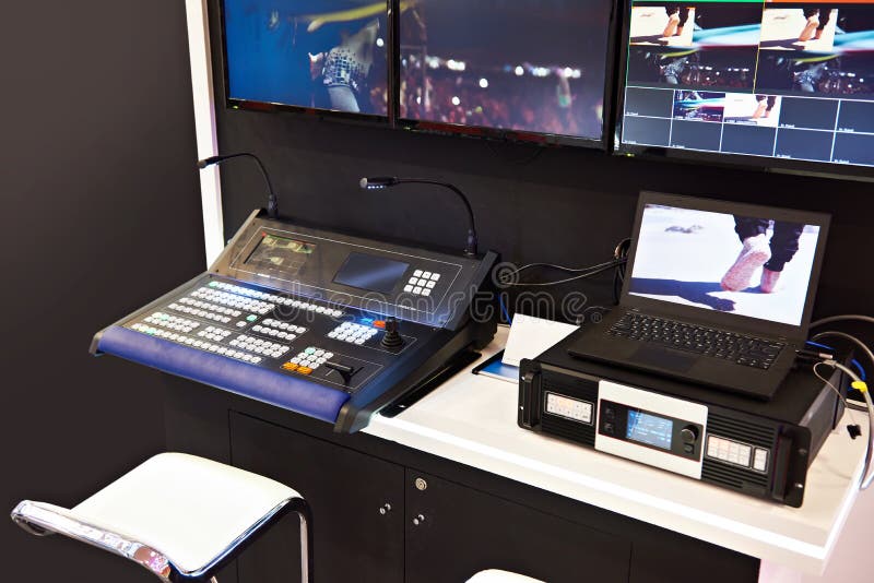 Vision Mixer LED Video Processor Stock Photo - Image of gear, edit ...