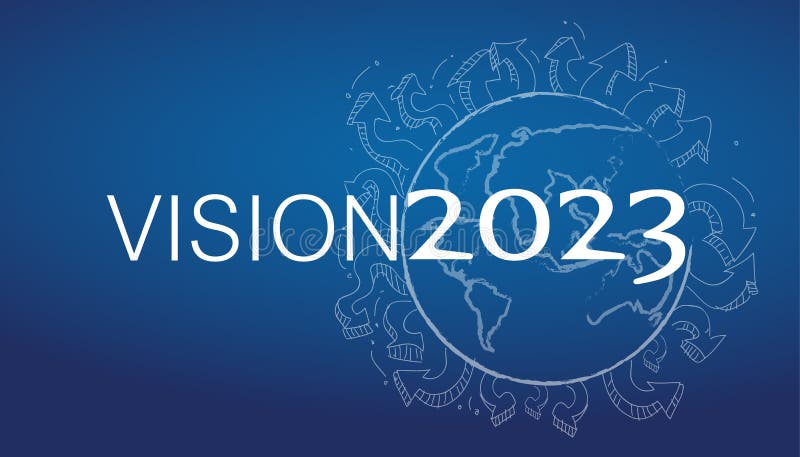 Vision 2023 New.vector Idea Concept Creativity Illustration Business ...