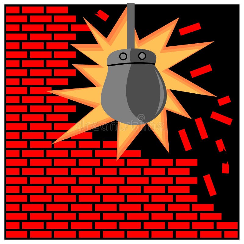 Smashing Wall Stock Illustrations – 233 Smashing Wall Stock ...