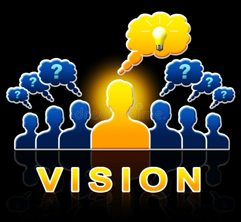Planning Vision Indicates Prediction Goals and Plans Stock Illustration ...