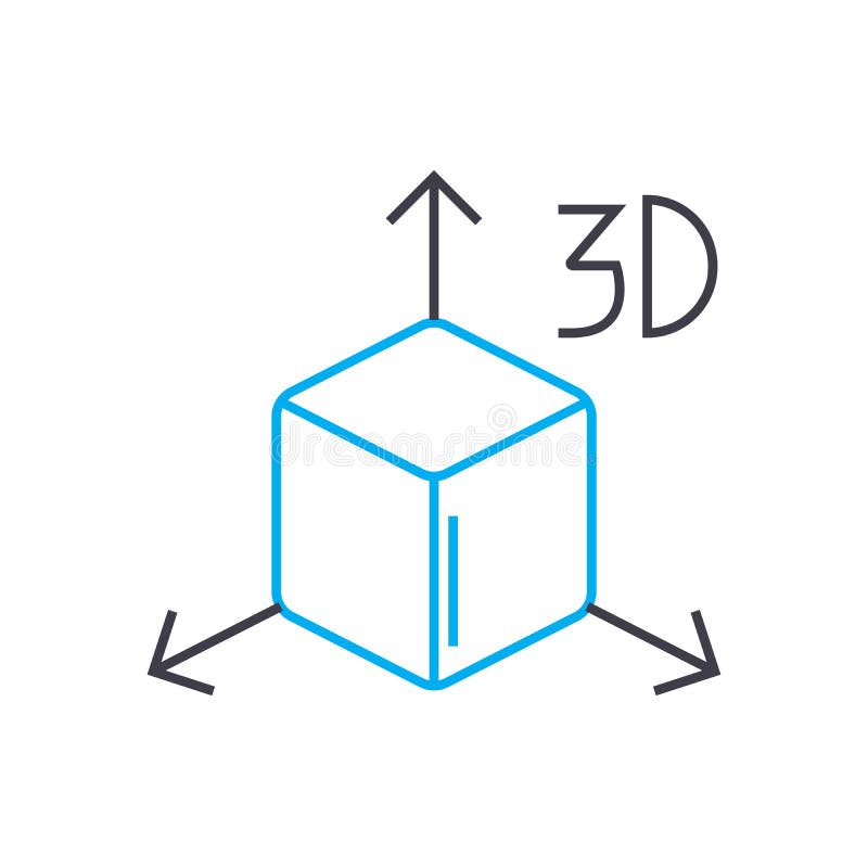 Vision in Perspective Vector Thin Line Stroke Icon. Vision in ...