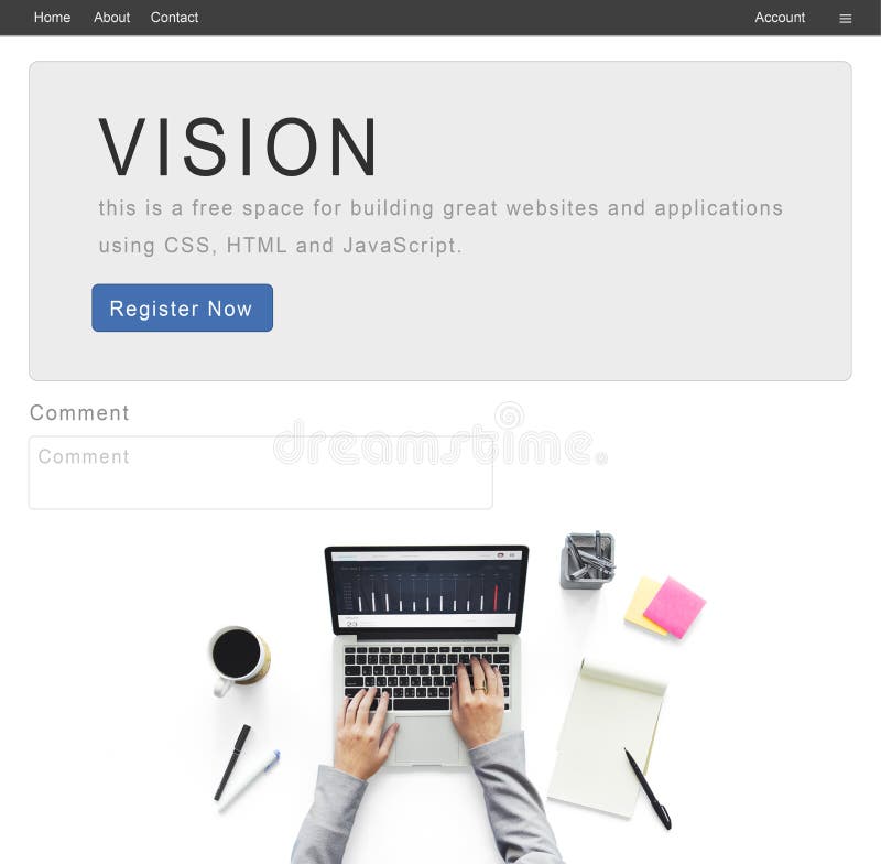 Vision Planning Business Inspiration Mission Concept Stock Photo ...