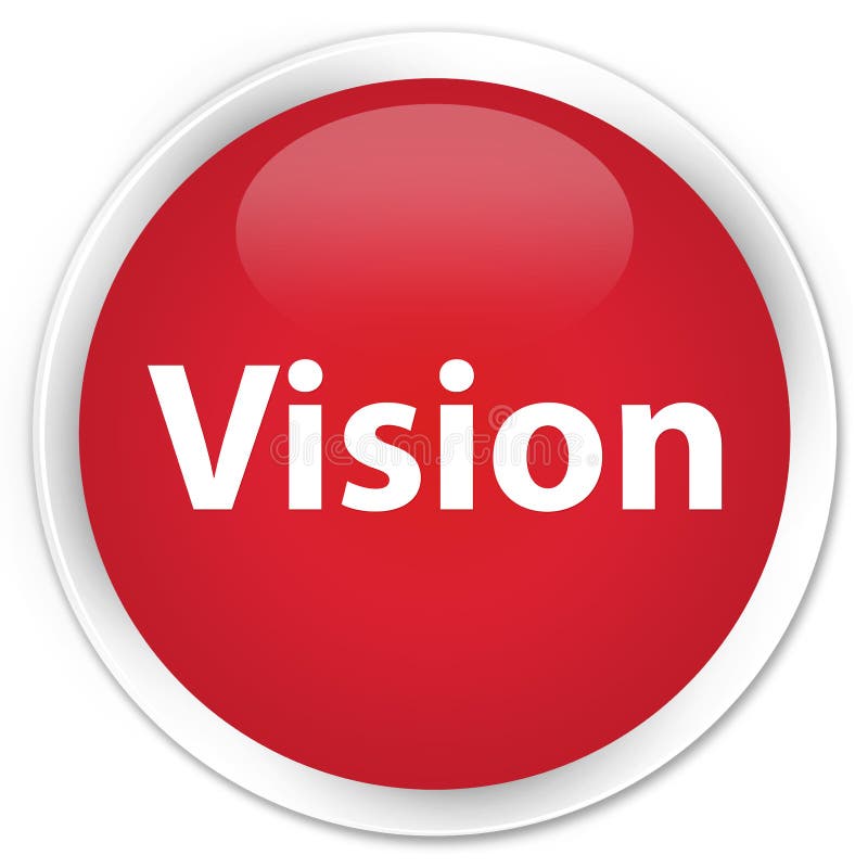 Vision Premium Red Round Button Stock Illustration - Illustration of ...