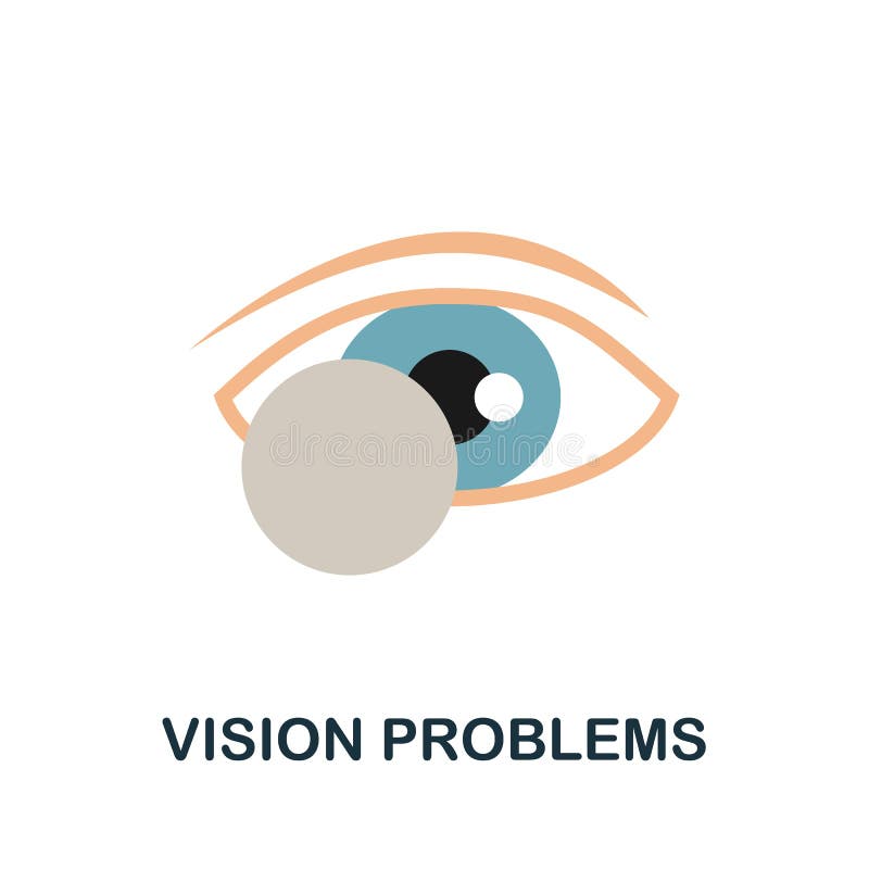Vision Problems Icon. Simple Element from Health Diseases Collection ...