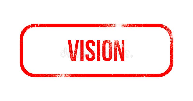 Vision - Red Sign with Blue Sky Stock Illustration - Illustration of ...