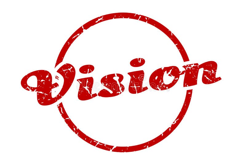 Vision Sign. Vision Round Vintage Stamp Stock Vector - Illustration of ...