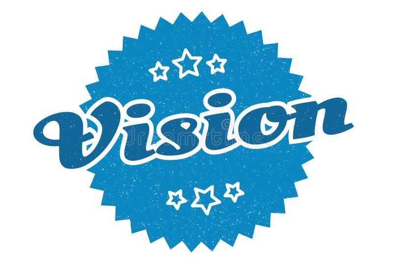 Vision Sign. Vision Vintage Retro Label Stock Vector - Illustration of ...