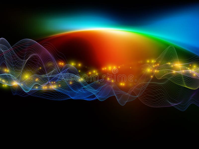 Vision of Space Frequencies Stock Illustration - Illustration of ...