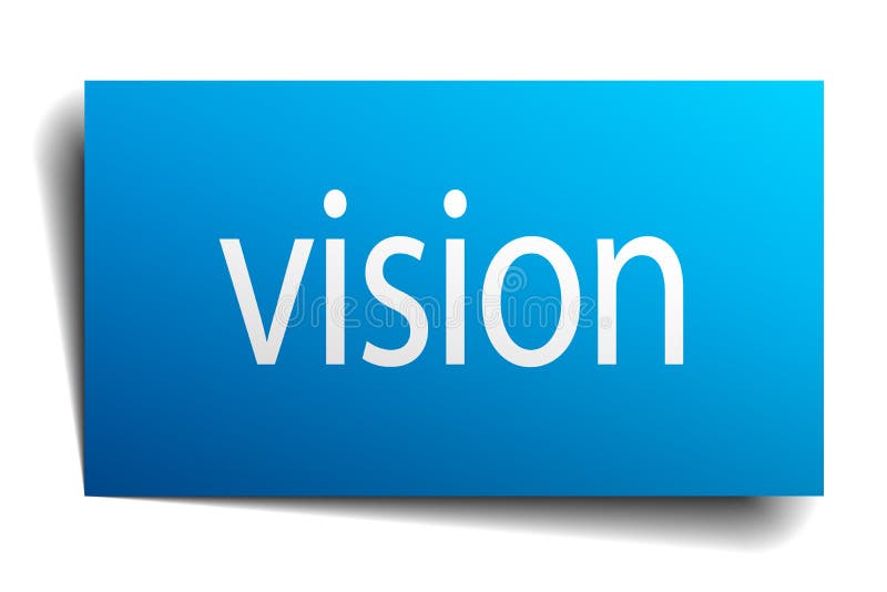 Vision Sign Represents Signboard Display And Missions Stock ...
