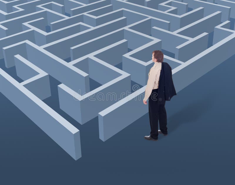 Vision and Strategic Thinking in Business Stock Image - Image of person ...