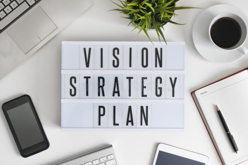 Vision, strategy and plan stock image. Image of plant - 65210909