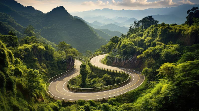 Vision strategy road stock illustration. Illustration of progress ...