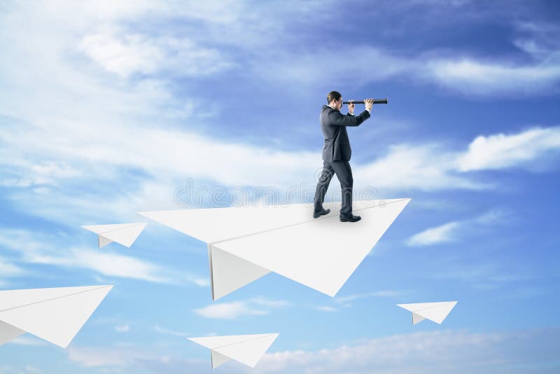 Vision of success stock photo. Image of businessman, sitting - 39684