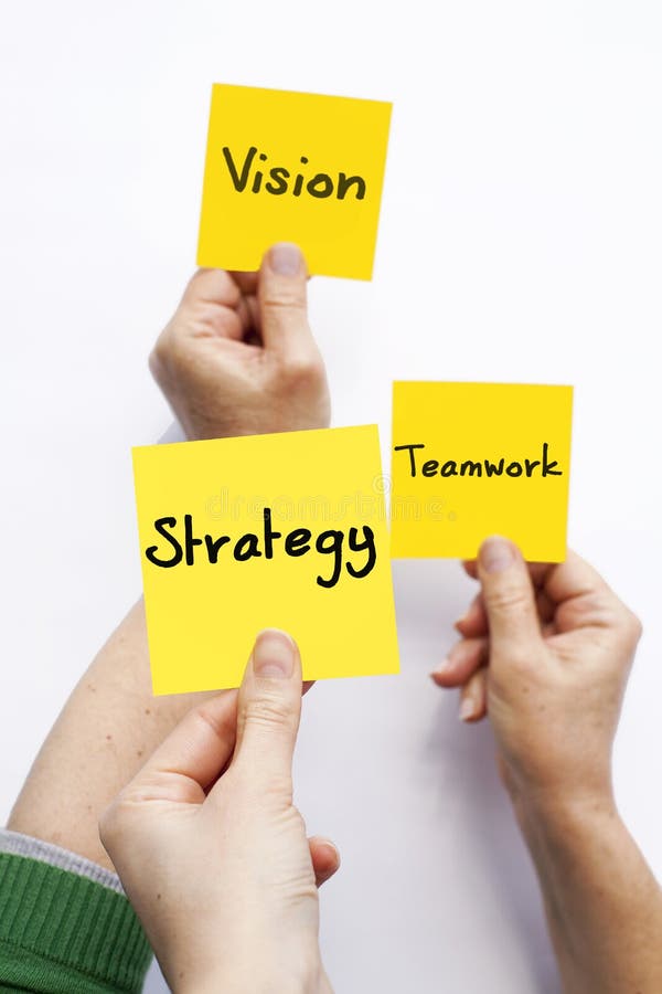 Vision Teamwork Strategy stock image. Image of hands - 41832487