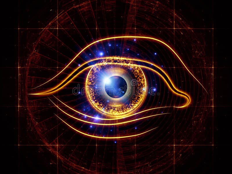 Vision of technology stock illustration. Illustration of pattern - 24375616