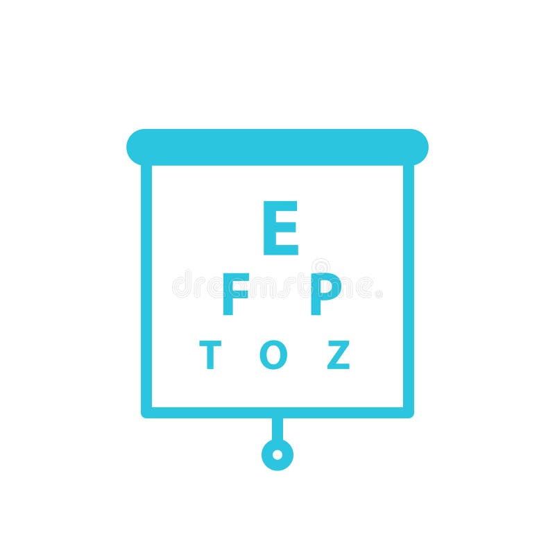 Eye Vision Test Logo Eye Spy Magnifying Glass Stock Vector ...