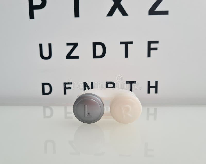 Vision Test Lenses for Vision Correction Closeup Stock Photo - Image of ...