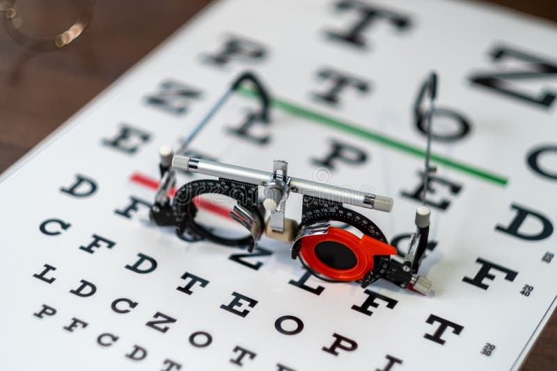 Vision Test at Optician Lab Stock Photo - Image of ophthalmologist ...