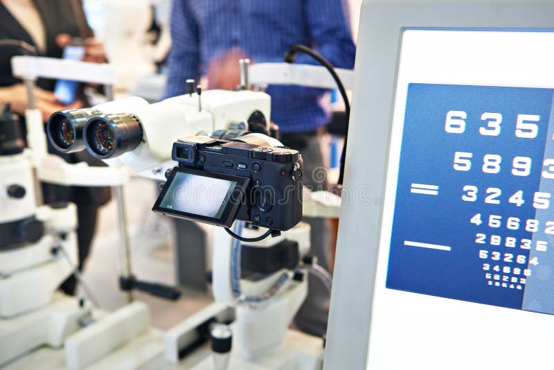 Vision Test System with Camera Stock Image - Image of instrument ...