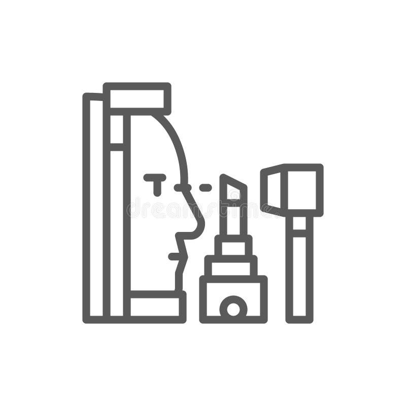 Vision Testing, Laser Correction Line Icon. Stock Vector - Illustration ...