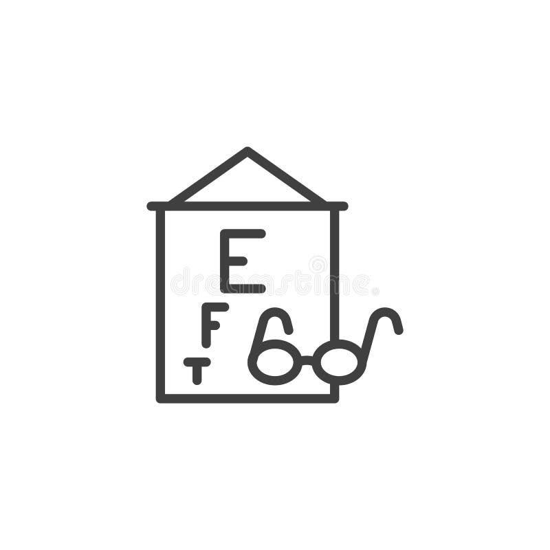 Vision Testing Icon Isometric Vector. Snellen Chart Man Icon with ...