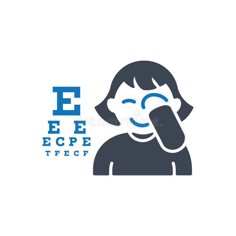 Vision Testing Medical Icon Stock Vector - Illustration of optician ...