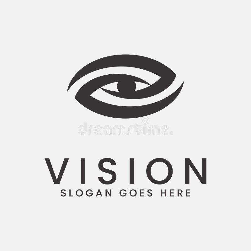Vision Vector Logo Vintage Template of Concept Stock Vector ...