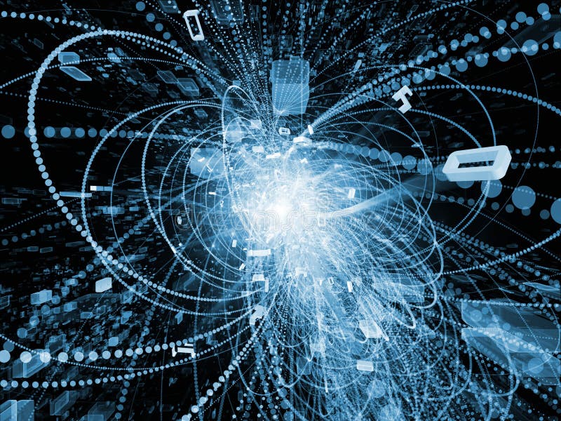 Vision of Wave Particle stock illustration. Illustration of metaphor ...