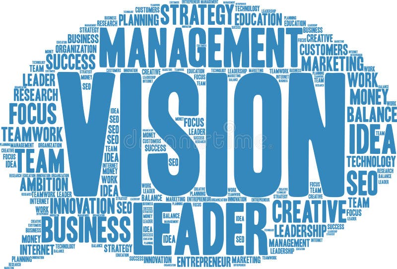 Vision Word Cloud stock vector. Illustration of innovation - 102593753