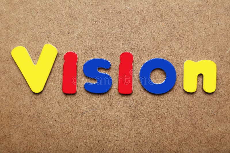 Vision stock photo. Image of letters, vision, notice - 53073024