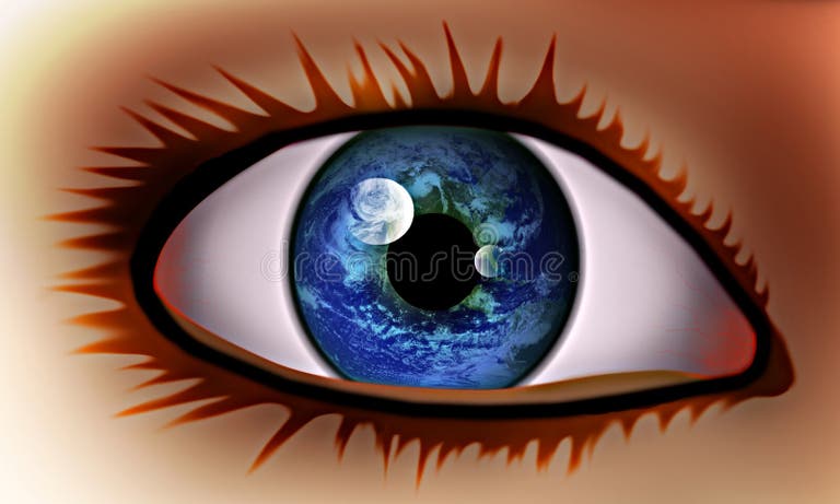 The vision in the world. stock illustration. Illustration of ...