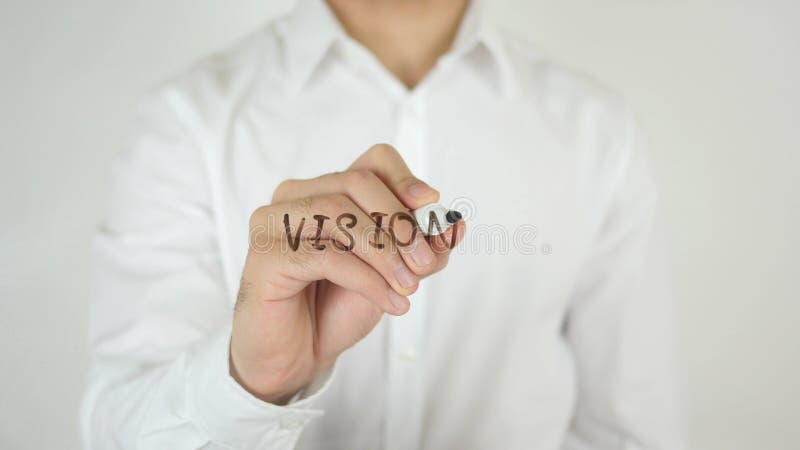 Vision, Written on Glass stock photo. Image of illustrating - 99355140