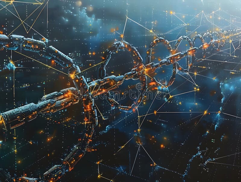 Visionary Blockchain Driven Global Supply Chain Network Depicting ... Visionary Blockchain Driven Global Supply Chain Network Depicting ...