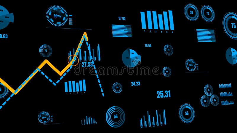 Visionary Business Dashboard for Financial Data Analysis Stock Footage ...