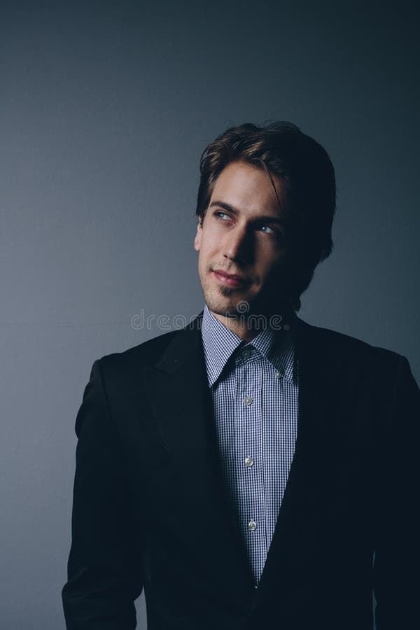 Sympathetic thoughtful man stock photo. Image of fashion - 31282058