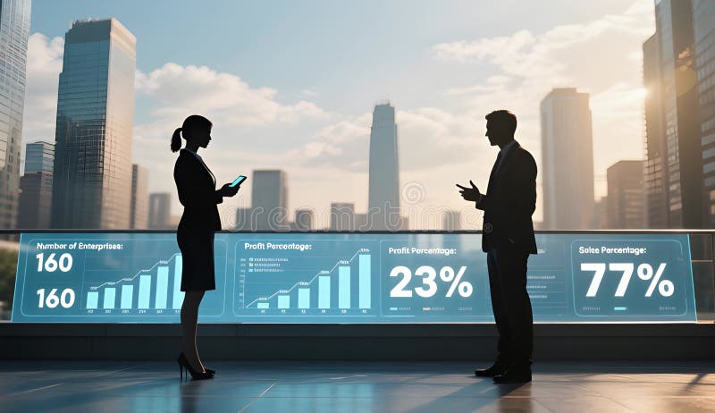 Visionary Data Dashboard: Illuminating Business Insights Stock Footage ...