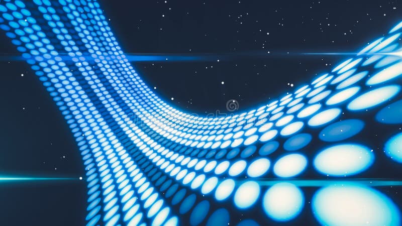 Visionary Data Flow and Transfer on Cyber Space Stock Illustration ...