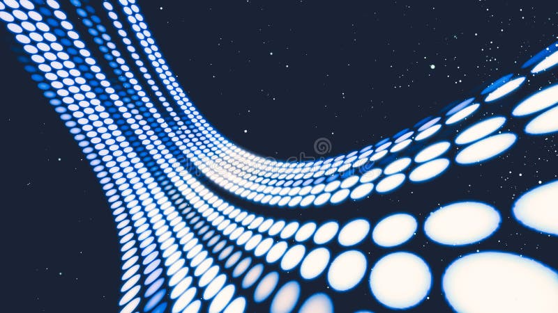 Visionary Data Flow and Transfer on Cyber Space Stock Illustration ...