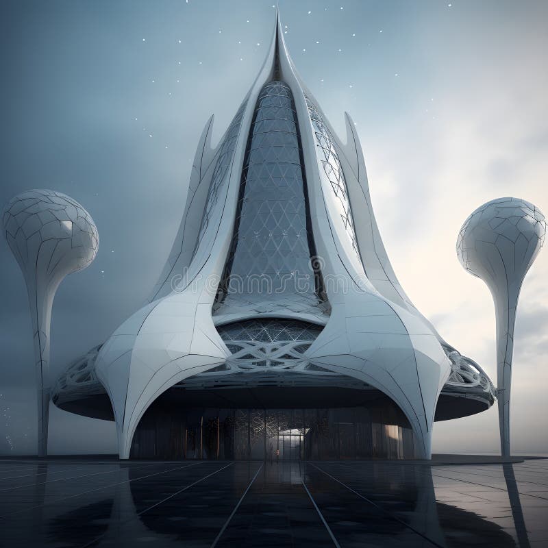 Visionary Design, a Striking 3d Render of a Building in a Blue Sky with ...