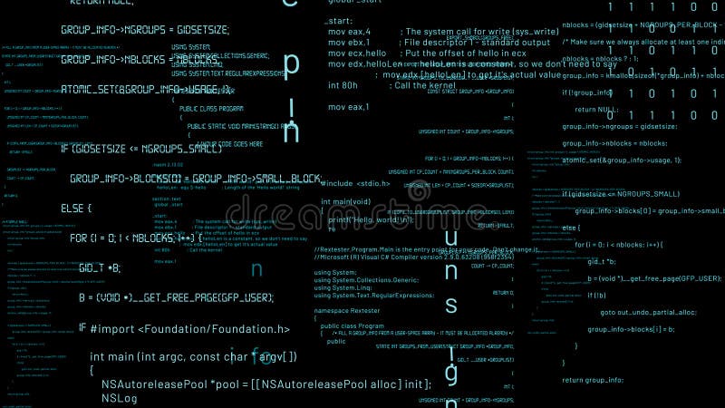 Visionary Programming and Coding of Future Software Stock Illustration ...