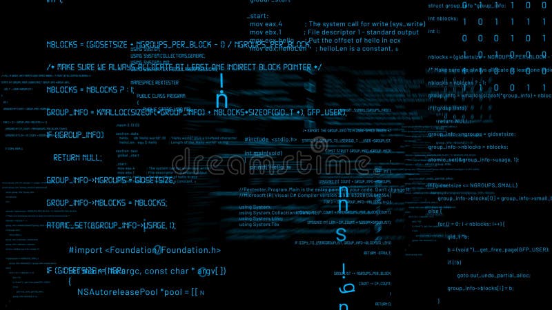 Visionary Programming and Coding of Future Software Stock Illustration ...