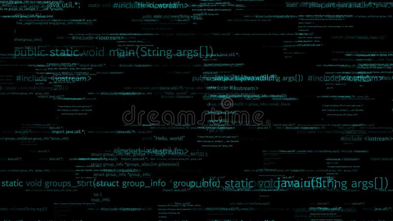 Visionary Programming and Coding of Future Software Stock Illustration ...