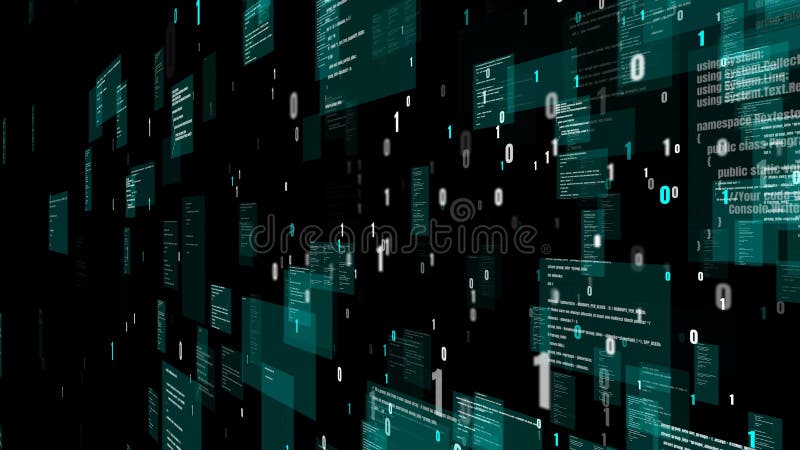 Visionary Programming and Coding of Future Software Stock Illustration - Illustration of ...