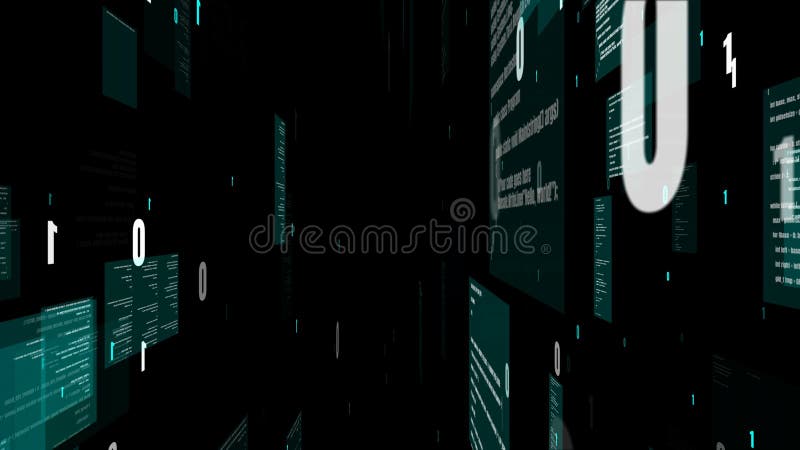 Visionary Programming and Coding of Future Software Stock Illustration ...