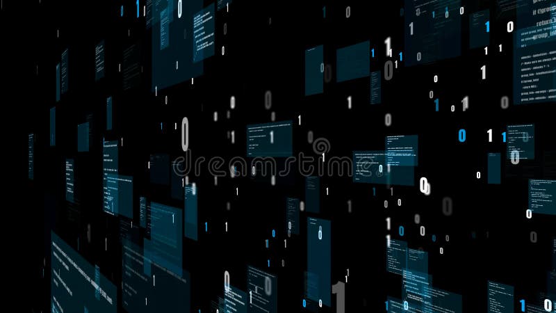 Visionary Programming and Coding of Future Software Stock Illustration ...