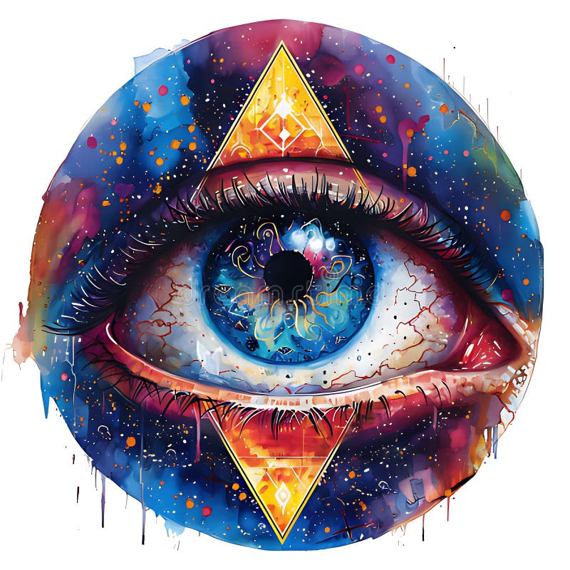 Visionary 3rd eye stock illustration. Illustration of fantastic - 320357792