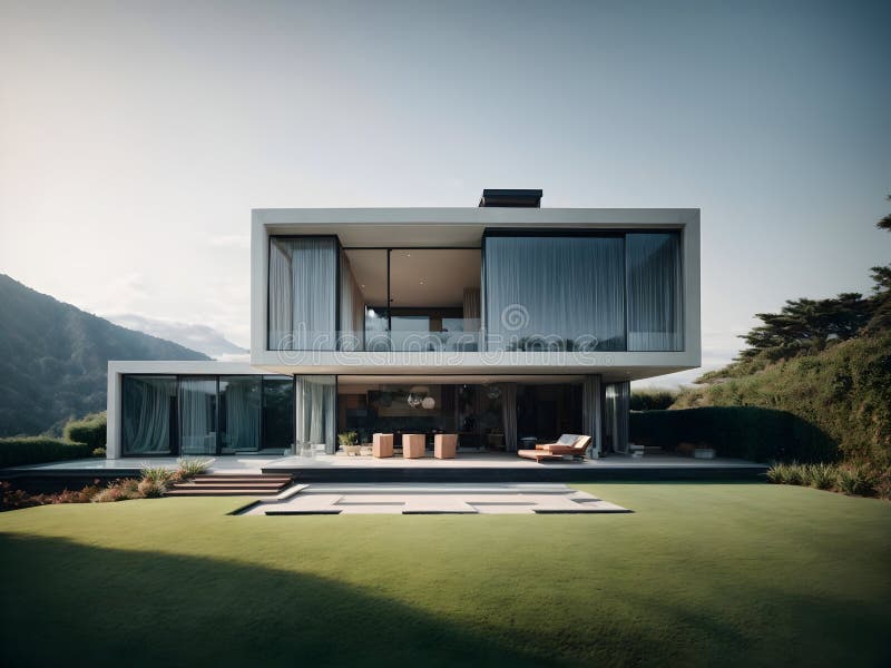 Visionary Residences: Dream House Design Elegance Stock Illustration ...