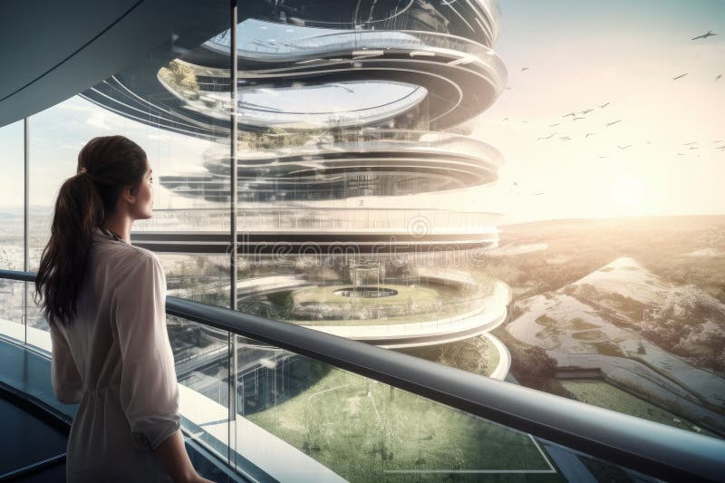 Visioning the Future: a Woman S View of Tech Campus Innovatio Stock ...